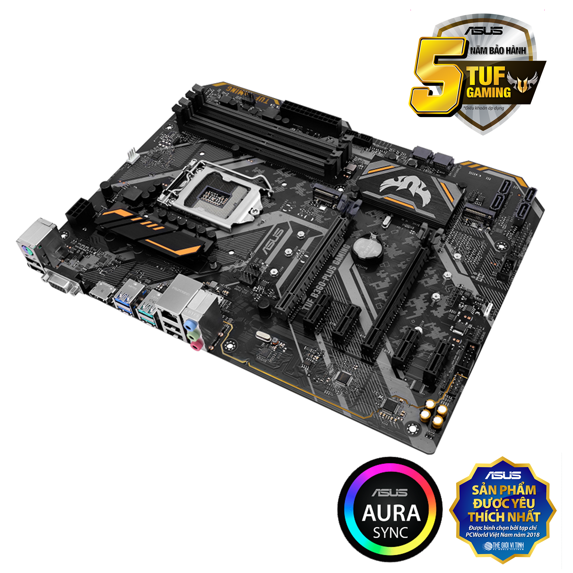 Mainboard Asus TUF B360-PLUS GAMING (Intel B360, LGA 1151v2, ATX, 4 khe ...