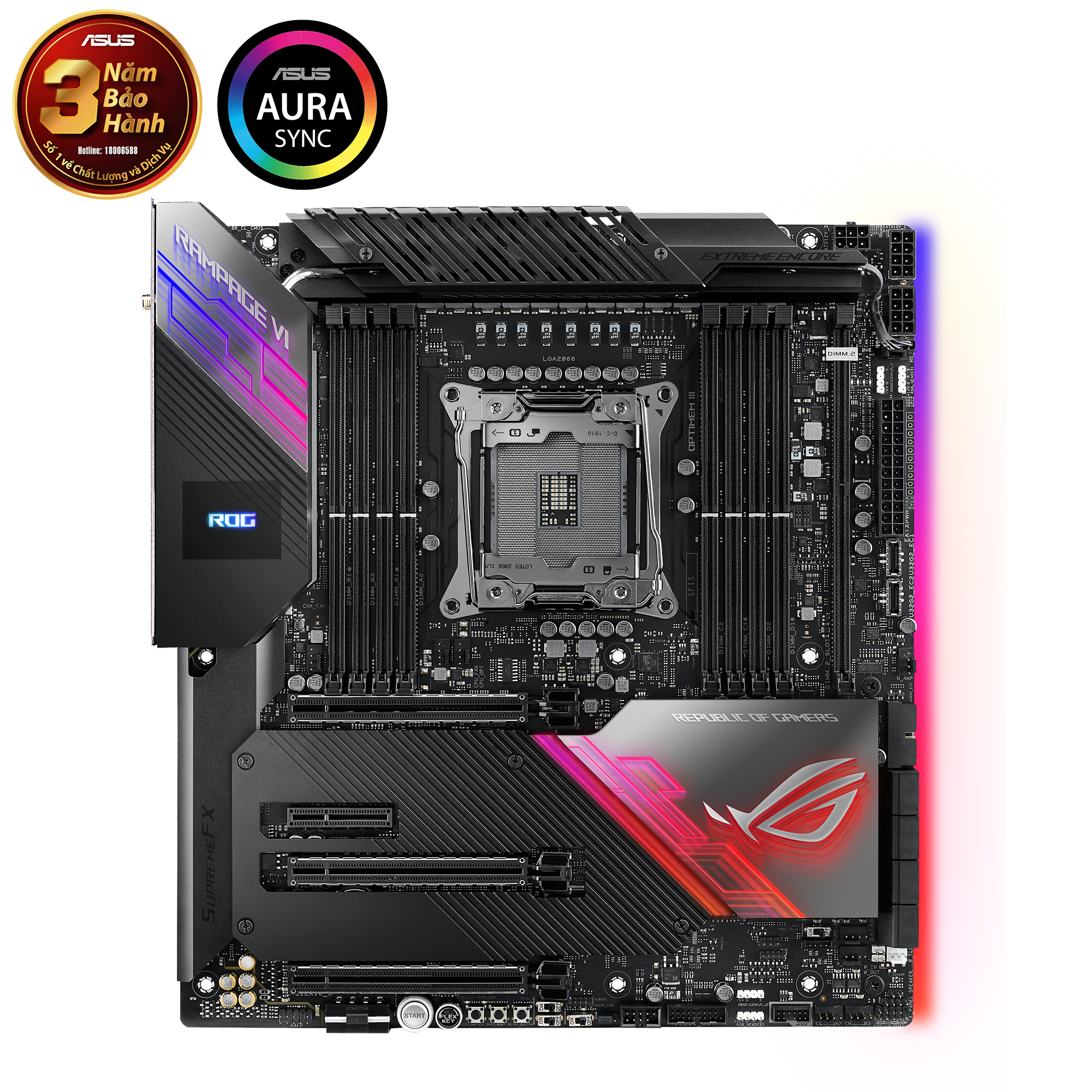 Mainboard Asus ROG RAMPAGE VI EXTREME ENCORE (Intel X299, LGA 2066, E ...