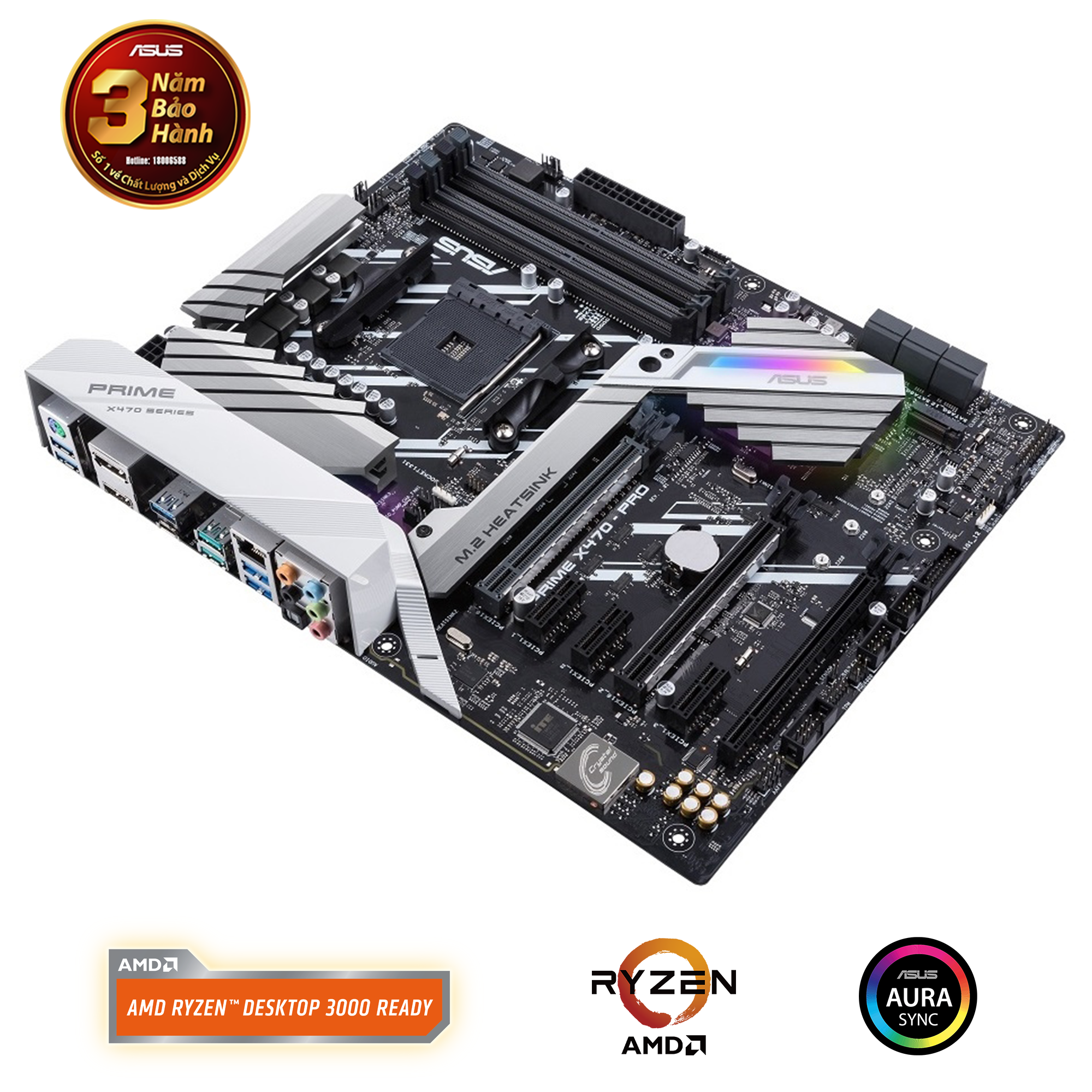 Mainboard Asus PRIME X470-PRO (AMD X470, AM4, ATX, 4 khe RAM DDR4)