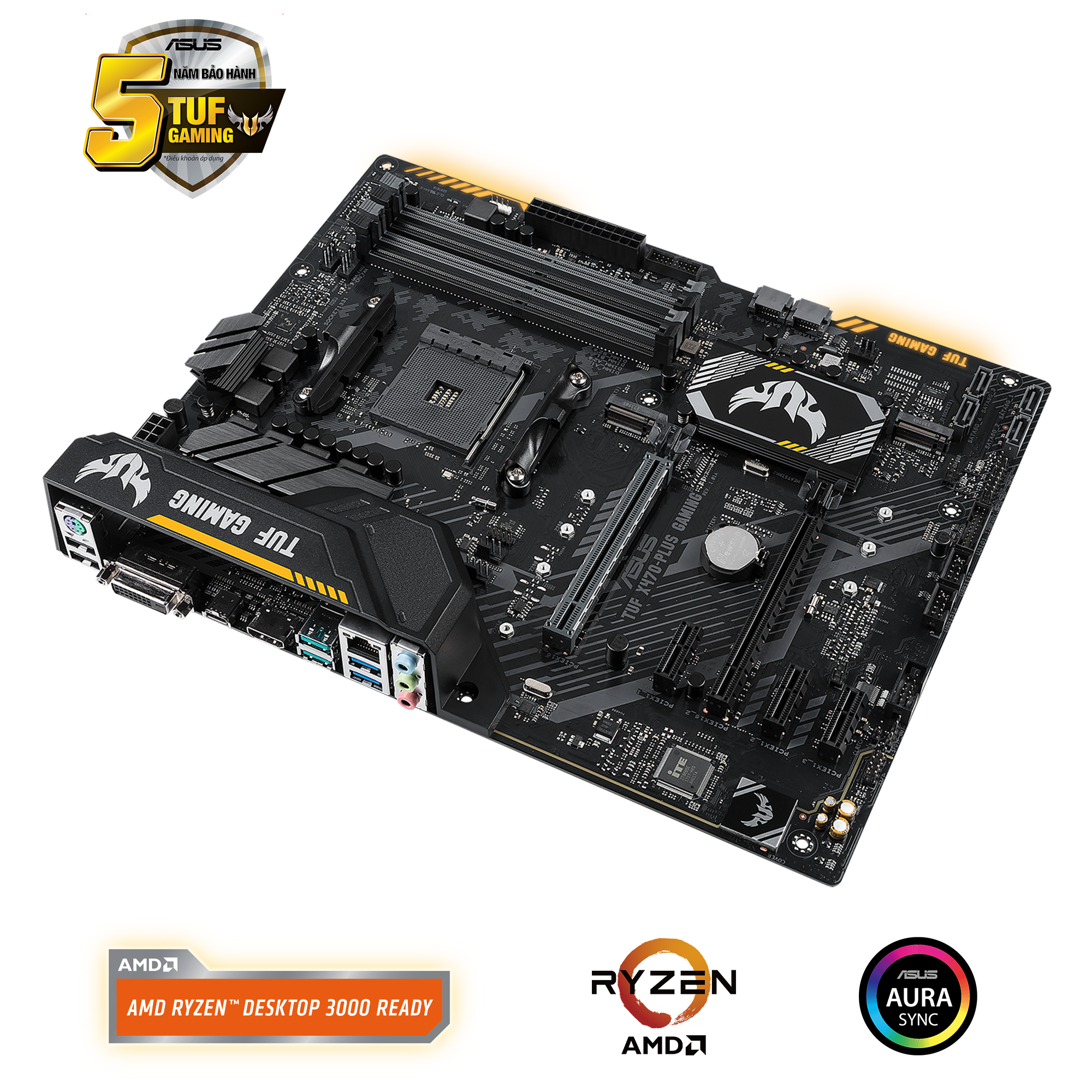 Mainboard Asus TUF X470-PLUS GAMING (AMD X470, AM4, ATX, 4 khe RAM DDR4)