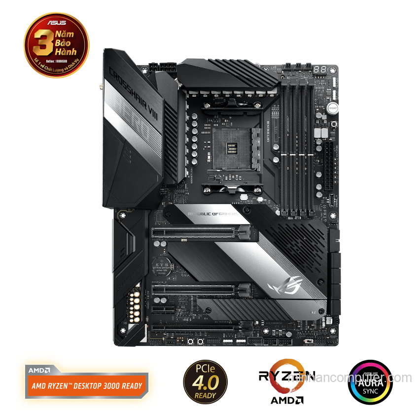 Mainboard ASUS ROG X570 CROSSHAIR VIII HERO Wifi (AMD X570, Socket AM4, ATX, 4 khe RAM DDR4)