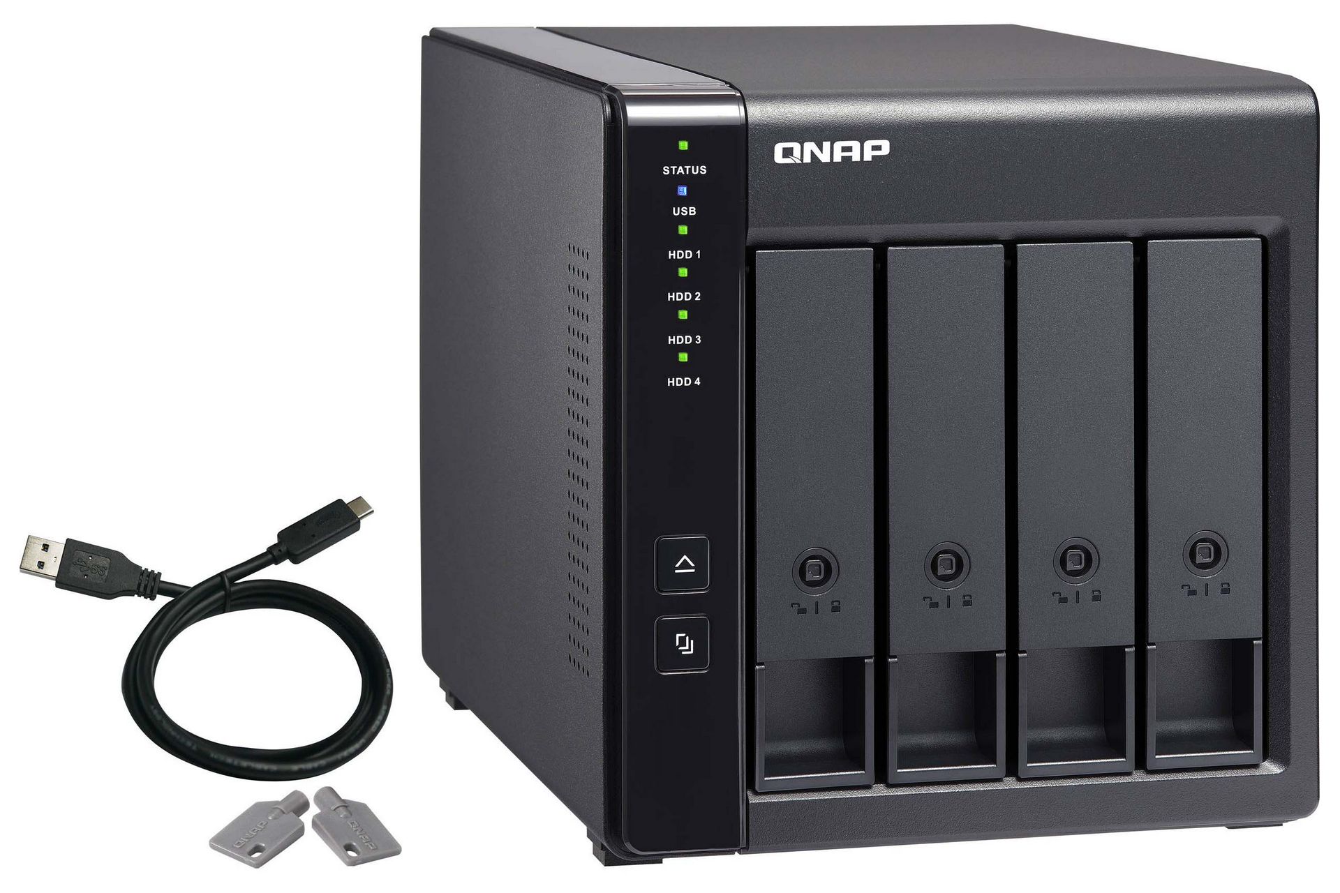 Bộ mở rộng QNAP TR-004 (4 Khay | USB-C | Chưa có ổ cứng)